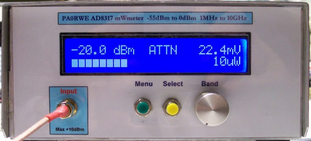 RF MiliWatt meter – PAøRWE